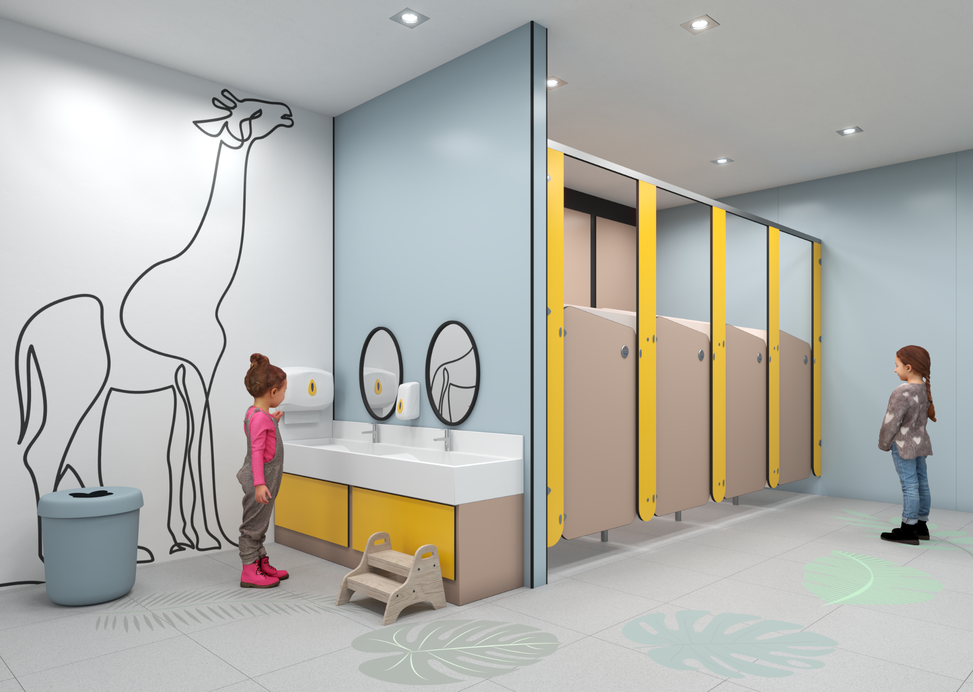 Nursery Washroom Range | Nurery Toilet Cubicles and Nursery Vanity ...