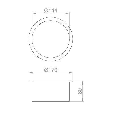 Euro Worktop Waste Trim Ring With Lid - NotJustTaps.co.uk