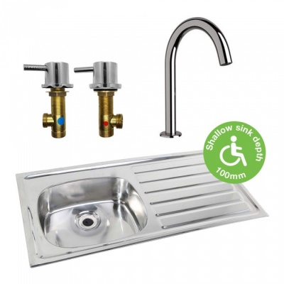 Accessible Kitchens | DDA Sinks & Taps - NotJustTaps.co.uk
