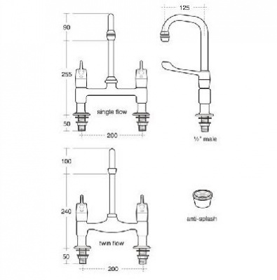 medical-dental-taps-elbow-lever-taps-notjusttaps-co-uk