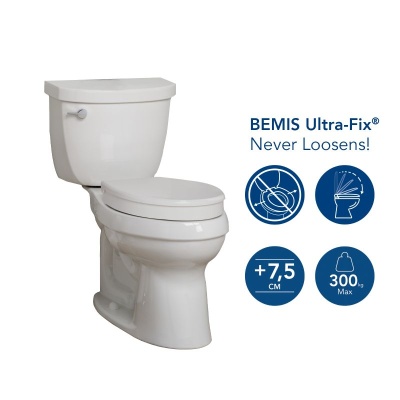 Bemis Pure Care 7.5cm Raised Toilet Seat - NotJustTaps.co.uk