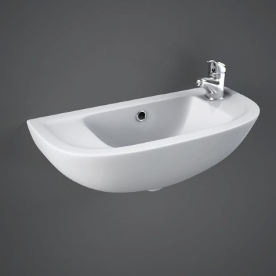 RAK Compact Slimline Wall Hung Basin - NotJustTaps.co.uk