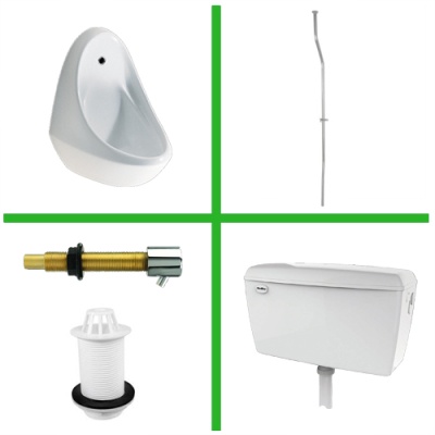 RAK Jazira Urinal System for 1-3 Bowls - Concealed Pipes - NotJustTaps ...