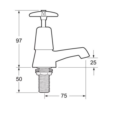 Deva X-Top Basin Tap - NotJustTaps.co.uk