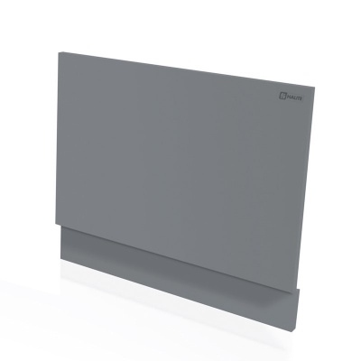 Grey Gloss Halite 1700 Front Bath Panel - NotJustTaps.co.uk