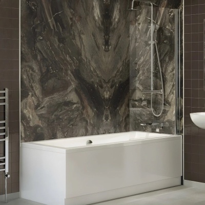 Half Radius Bath Screen - NotJustTaps.co.uk