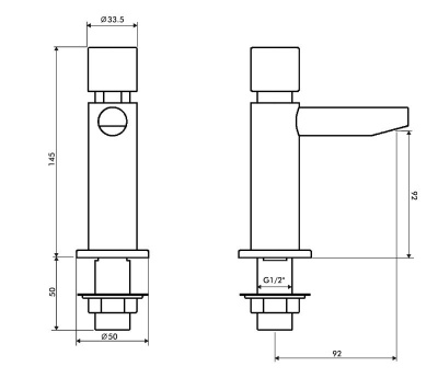 Timed Flow Taps | Non Concussive Push Taps - NotJustTaps.co.uk