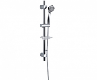 Luxury Round Slide Rail Kit with adjustabe brackets and soap dish ...