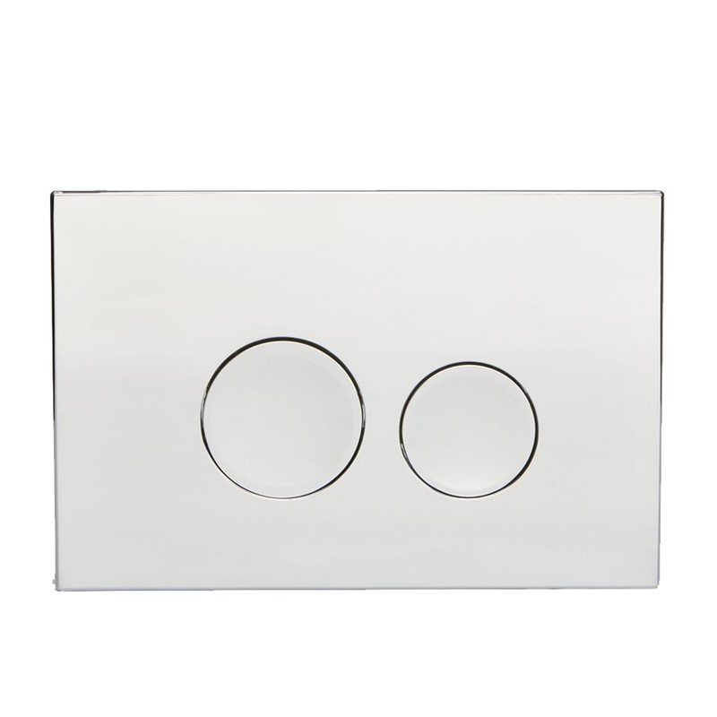 Dual Flush Chrome Flush Plate | Rectangular - NotJustTaps.co.uk