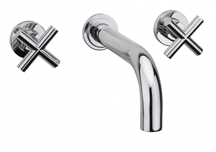 Avant 3 hole wall mounted basin tap - NotJustTaps.co.uk