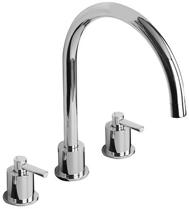 Aero 3 Hole Kitchen Mixer Tap - NotJustTaps.co.uk