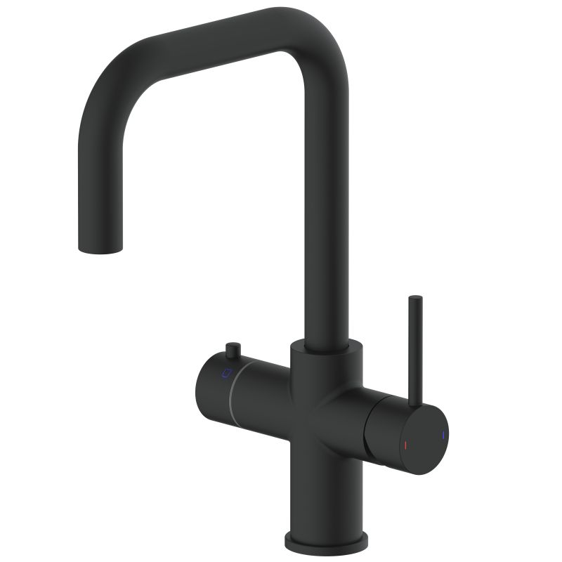 Quattro Hydro Square Spout 4 in 1 Boiling Water Tap - Black ...