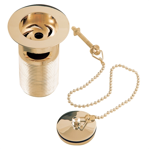 Basin waste plug and chain | Available in chrome and gold finishes ...