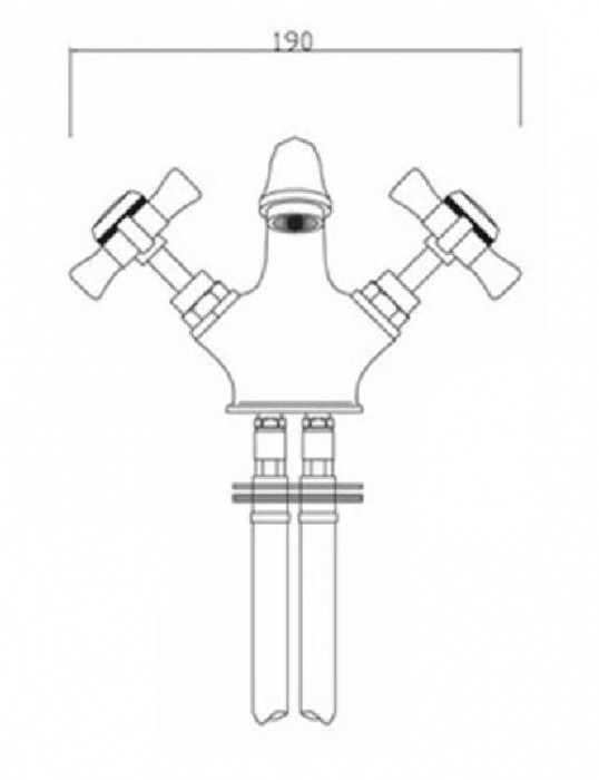 Edwardian Monobloc Basin Mixer Tap - NotJustTaps.co.uk