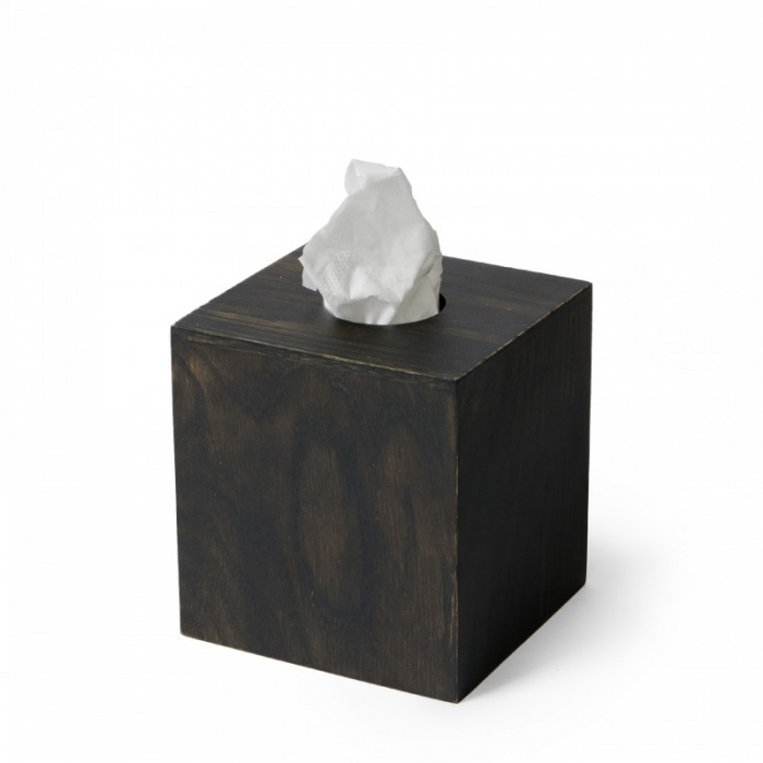 Dak Oak Cube Tissue Box Cover - NotJustTaps.co.uk