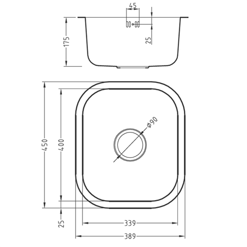 ETR340 Stainless Kitchen Sink - NotJustTaps.co.uk