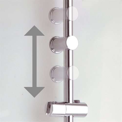 Easyfit Adjustable Shower Riser Rail - NotJustTaps.co.uk