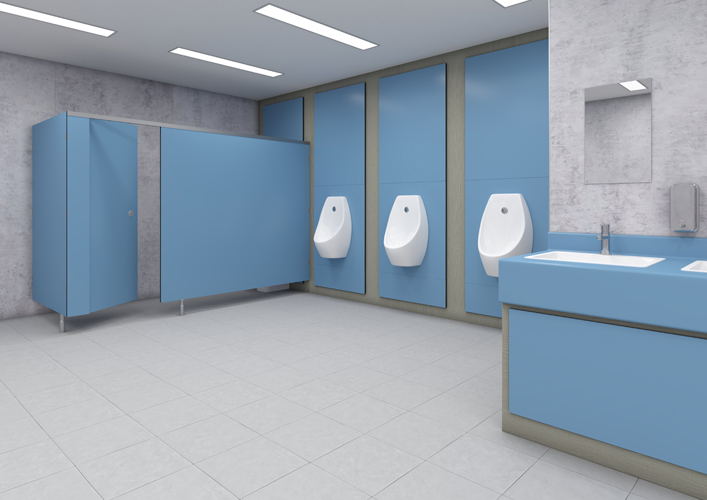 Enclosed Between Walls Toilet Cubicle | 4 Cubicle Pack - NotJustTaps.co.uk
