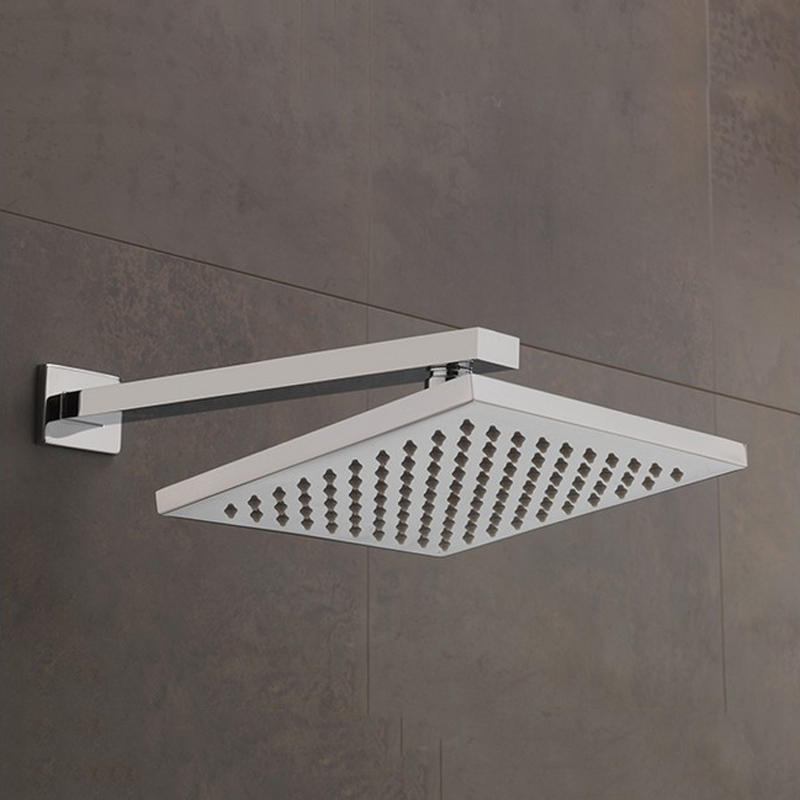 Evolution Slim Square Shower Head and Wall Arm - 200x200 - NotJustTaps ...