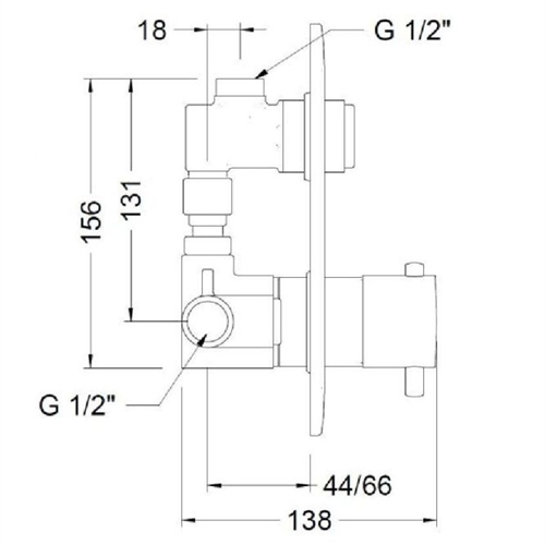 Gentech Timed Flow Thermostatic Shower Valve - NotJustTaps.co.uk