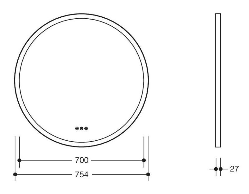 Barbie™ x HEWI LED illuminated mirror - NotJustTaps.co.uk