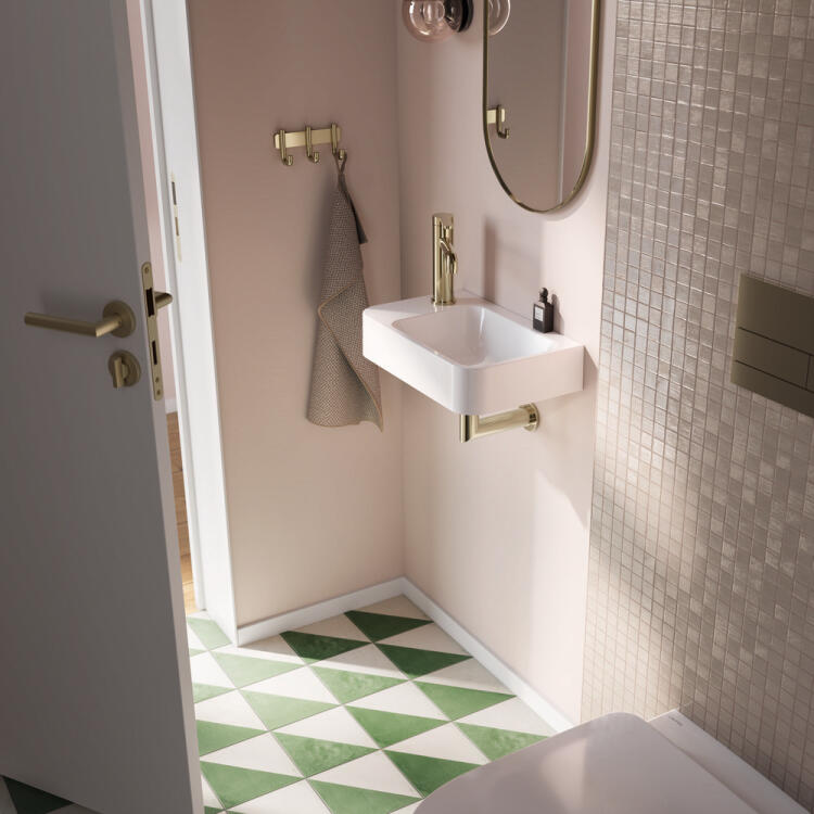 HEWI luxury composite DocM washbasin - Left handed - NotJustTaps.co.uk