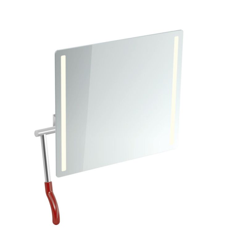 HEWI Adjustable LED Mirror - Dementia Friendly Lever - NotJustTaps.co.uk