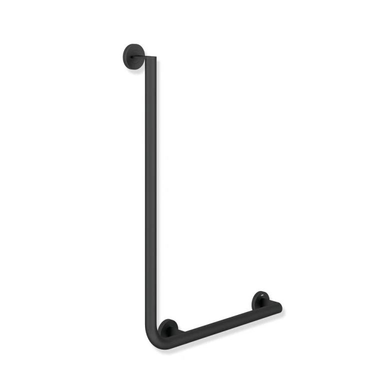 System 900 'L' Shaped Support Support Rail - Matt Black - NotJustTaps.co.uk
