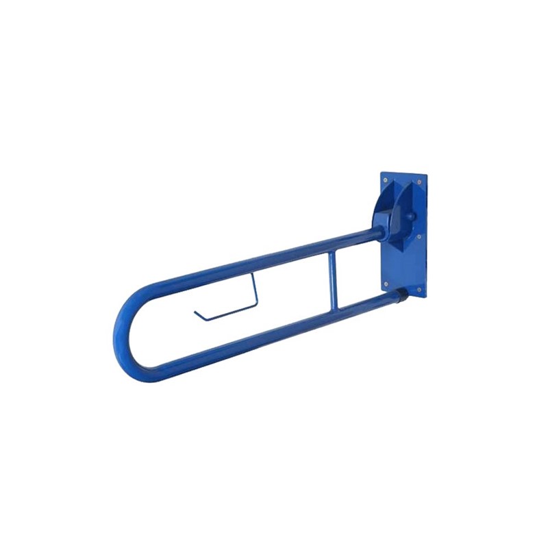 Comfort Blue Hinged Support Arm | With Toilet Roll Holder - NotJustTaps ...