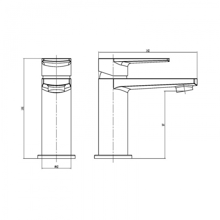 Icon Mono Basin Mixer - NotJustTaps.co.uk
