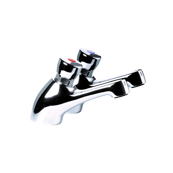 Inta standard non concussive basin taps | Timed Flow - NotJustTaps.co.uk