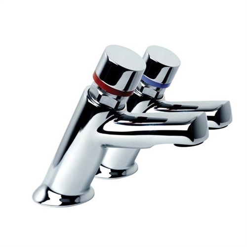 Inta contemporary concussive basin taps | Timed Flow - NotJustTaps.co.uk