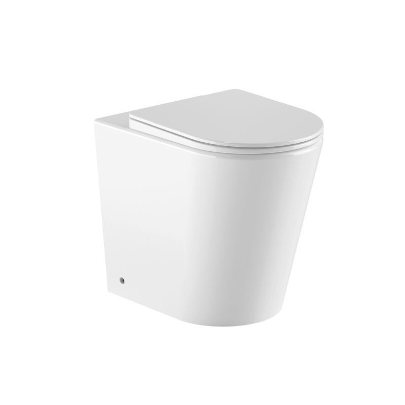 Layla Comfort Height Rimless Back to Wall Pan - NotJustTaps.co.uk