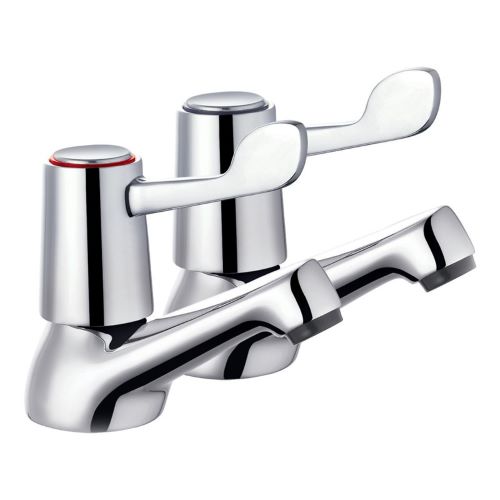 Trisen Trade 1/2" Lever Basin Taps | Pair of Taps - NotJustTaps.co.uk