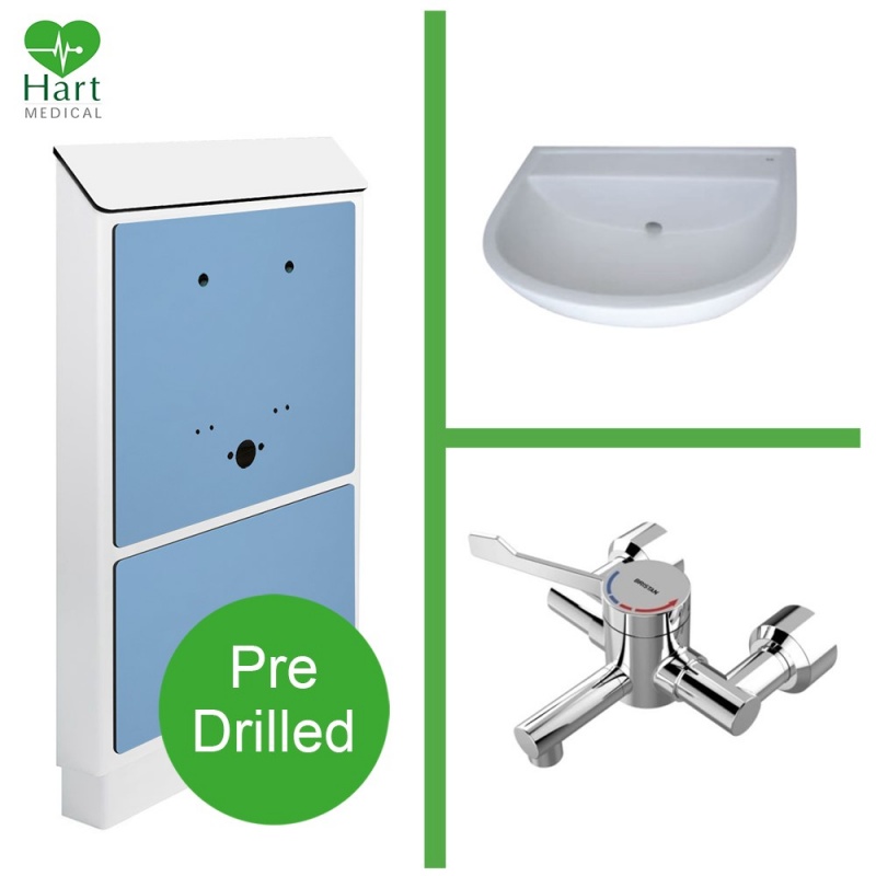 Medic Line Easy-Fit Half Height IPS Handwash Station | Pre-drilled ...