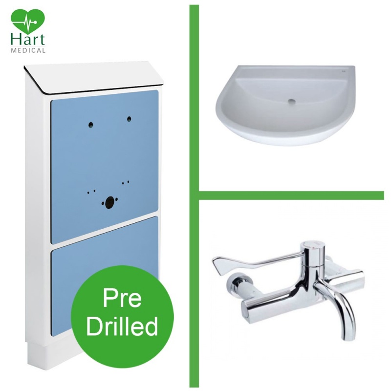 Medic Line Easy-Fit Half Height IPS Handwash Station | Pre-drilled ...