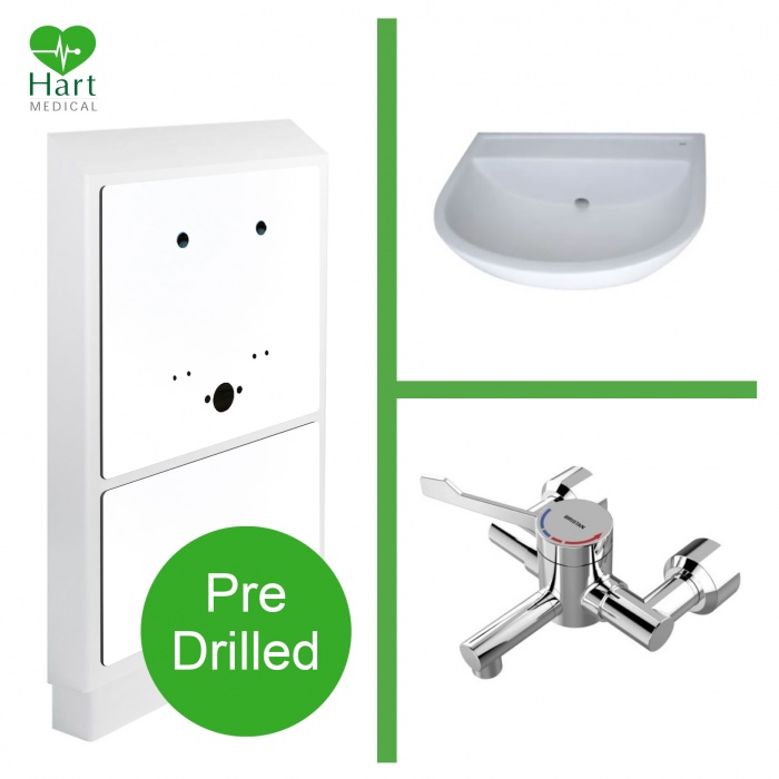 Medic Line Easy-Fit Half Height IPS Handwash Station | Pre-drilled ...