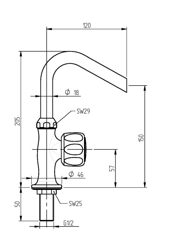 Catering/Commercial Filling Column Tap - NotJustTaps.co.uk
