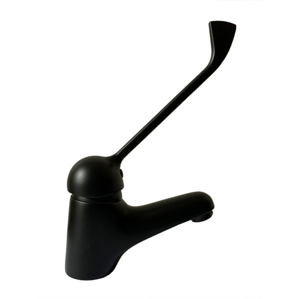 Medic Line Designer Matt Black Basin Tap - NotJustTaps.co.uk