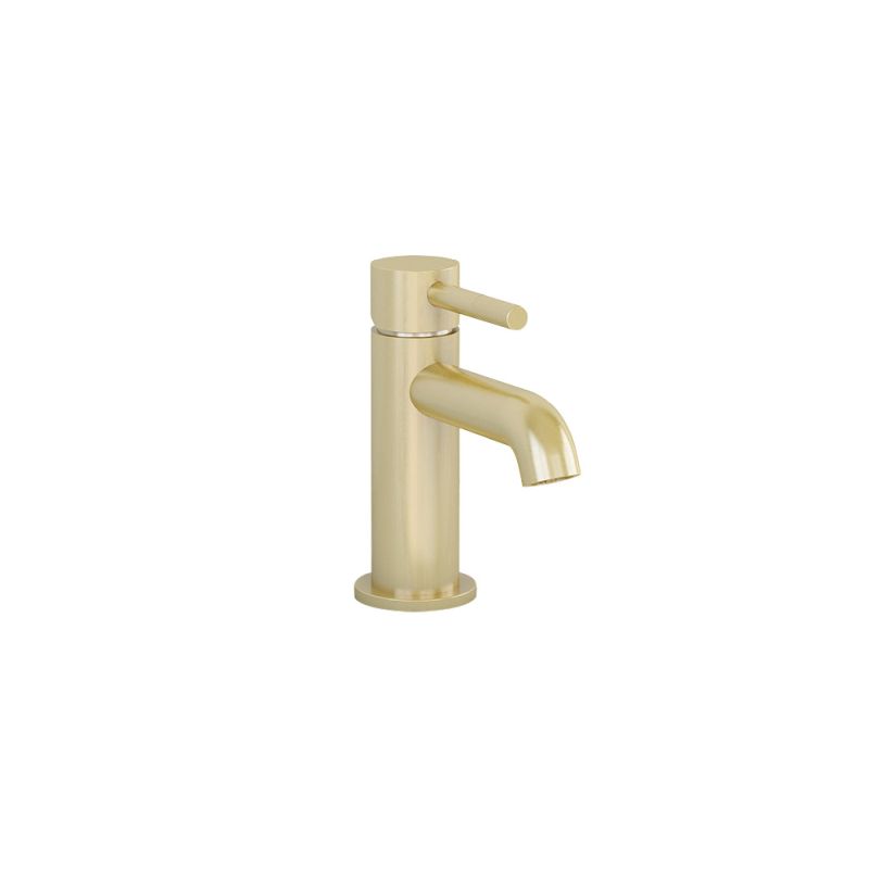Ravine Basin Mixer - Brushed Brass - NotJustTaps.co.uk