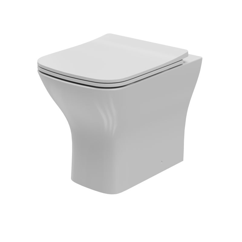 Shani Rimless Square Back to Wall Pan - NotJustTaps.co.uk