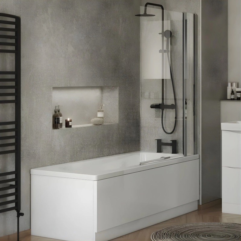 Square Bath Screen - NotJustTaps.co.uk
