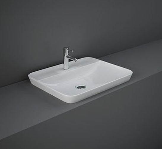 RAK Variant Drop In Rectangular Washbasin - one tap hole - NotJustTaps ...