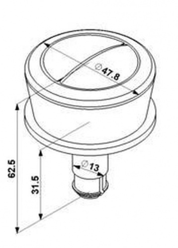 Wirquin Dual Flush Replacement Cistern Push Button - NotJustTaps.co.uk