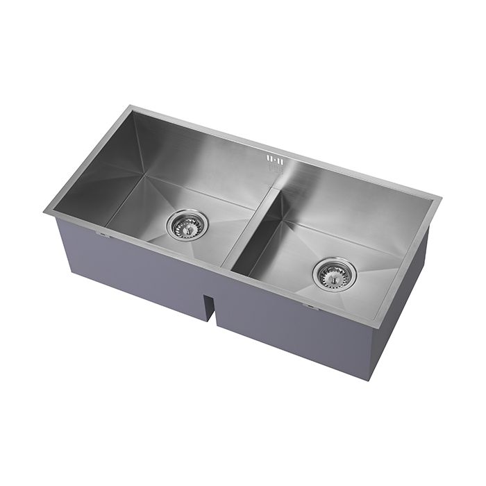 Zen Duo Double Bowl Extra Deep Sink - NotJustTaps.co.uk