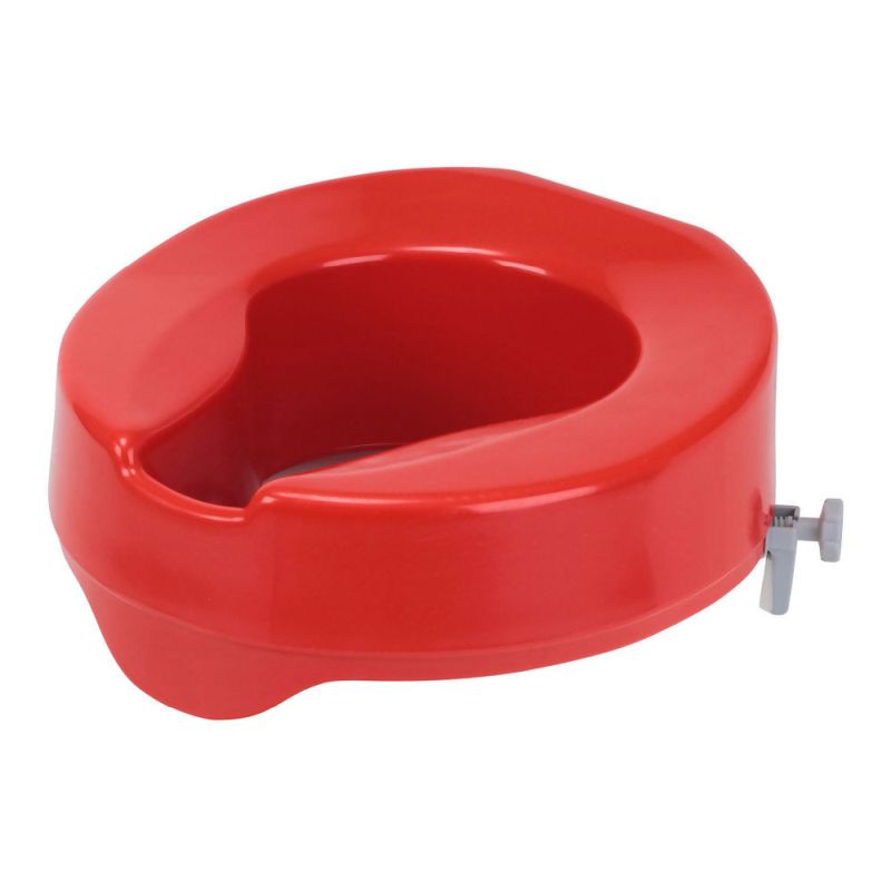 Ashby Easy Fit Raised Toilet Seat 4" - RED - NotJustTaps.co.uk