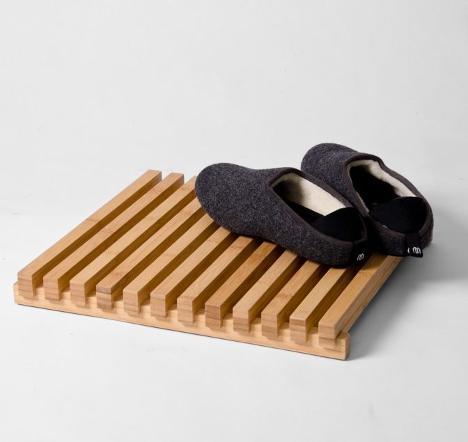 Arena Natural Bamboo Slatted Shower Mat - NotJustTaps.co.uk