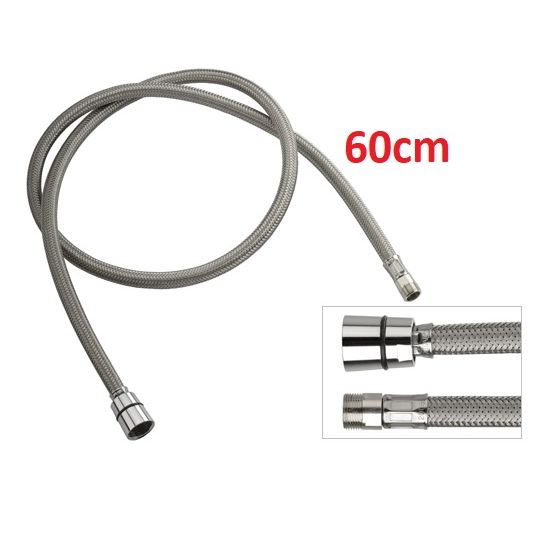 Extra short pull out tap hose | 60cm kitchen tap hose - NotJustTaps.co.uk