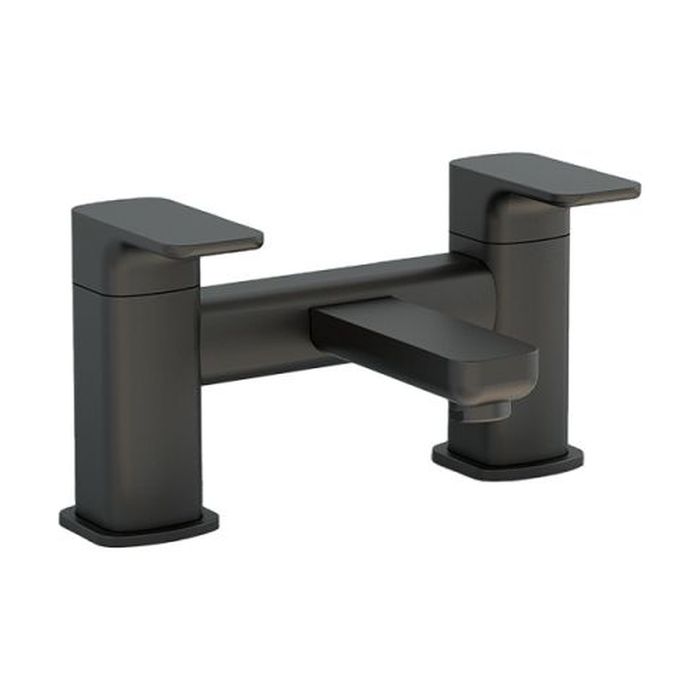 Flite Bath Filler - Matte Black - NotJustTaps.co.uk