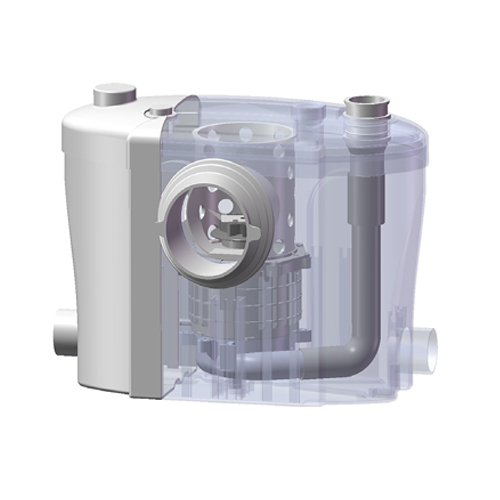 FlowPro FP400B Macerator for WC and Bathroom with Top Outlet ...